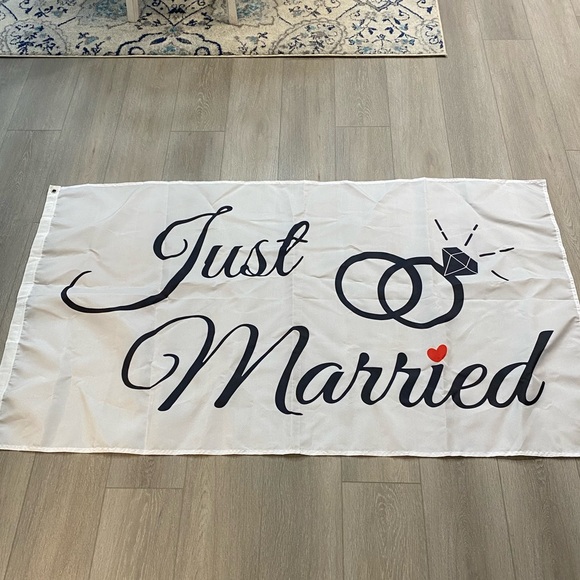 Party Supplies | Just Married Flag | Poshmark